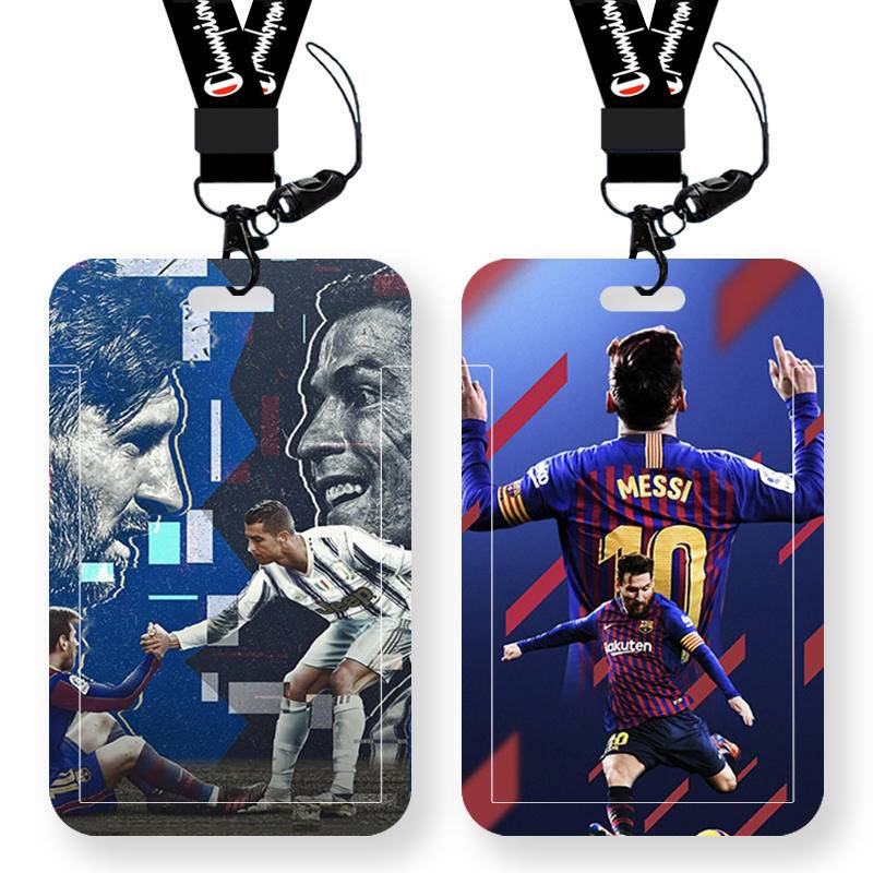 Cristiano Ronaldo football star Messi card Cover student campus meal ...