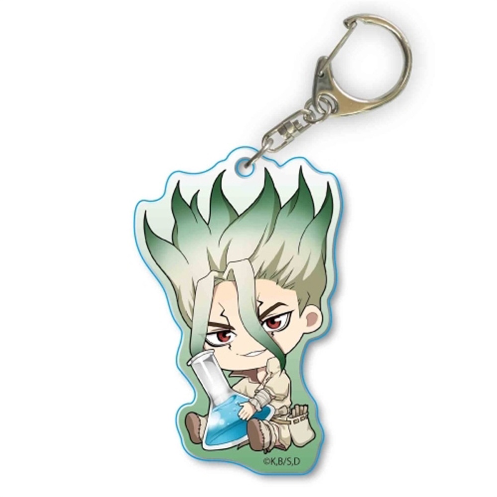 New Arrival Anime Dr.Stone Acrylic Keychain Q Version Characters ...