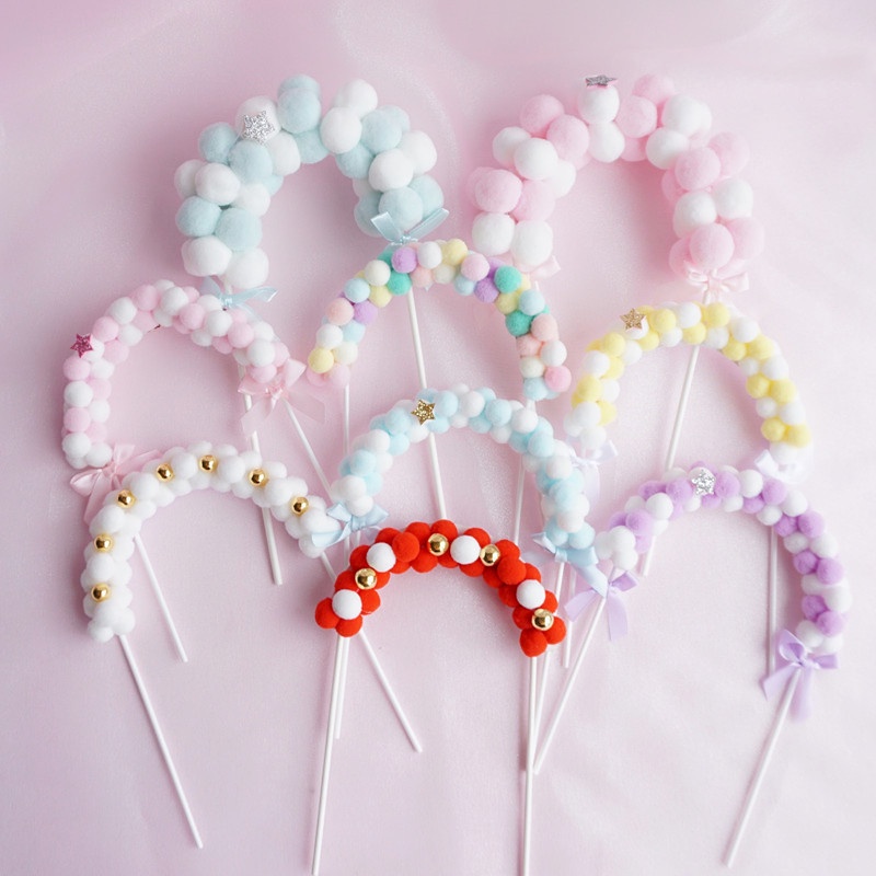 [Spot] Maoqiu Arch Birthday Cake Decoration Cartoon Cream Cake Arch ...