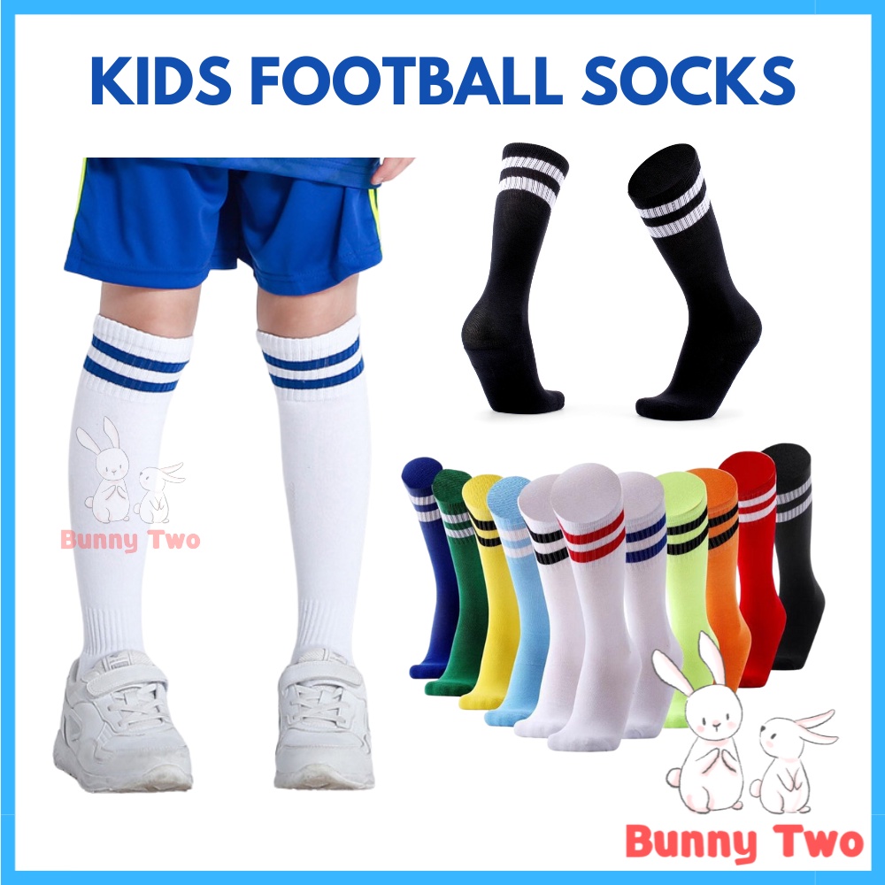 BUNNYTWO quality kids football socks long stoking bola budak soccer ...