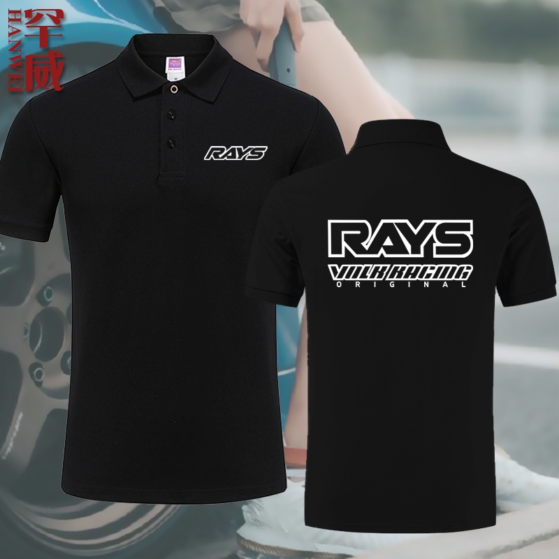 ATTITUDE RAYS TE37 Wheel POLO Shirt Half Sleeve | Shopee Malaysia