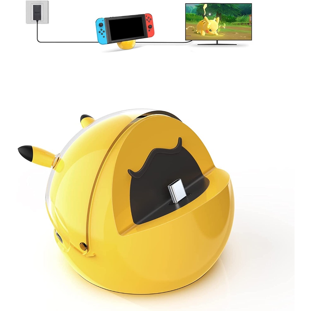 Pikachu TV Docking Station for Nintendo Switch & Switch Oled Charging ...