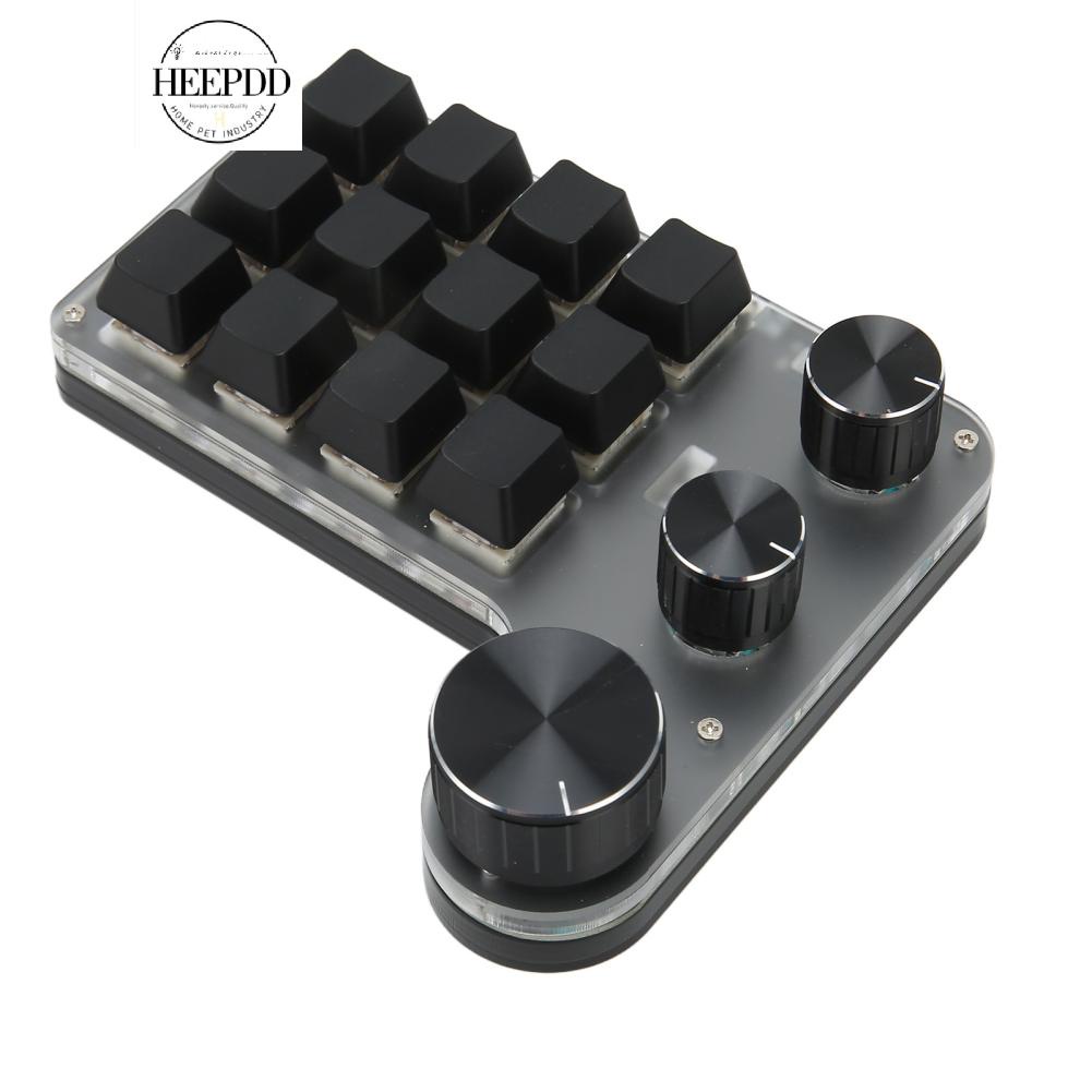 HEEPDD 12 Keys Mechanical Keyboard Bluetooth USB Connection Mini ...