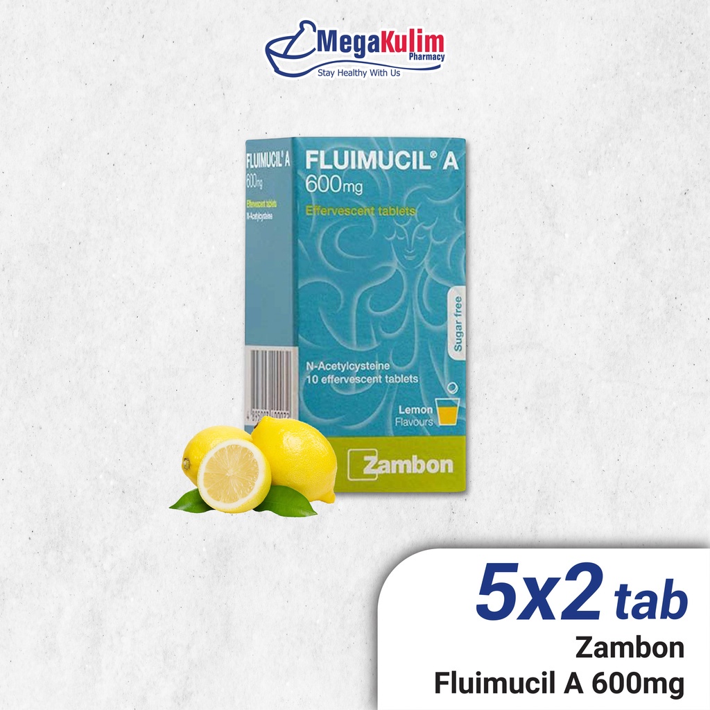 Fluimucil A 600mg / 100mg /200mg (10 tab / 30 sac) | Shopee Malaysia