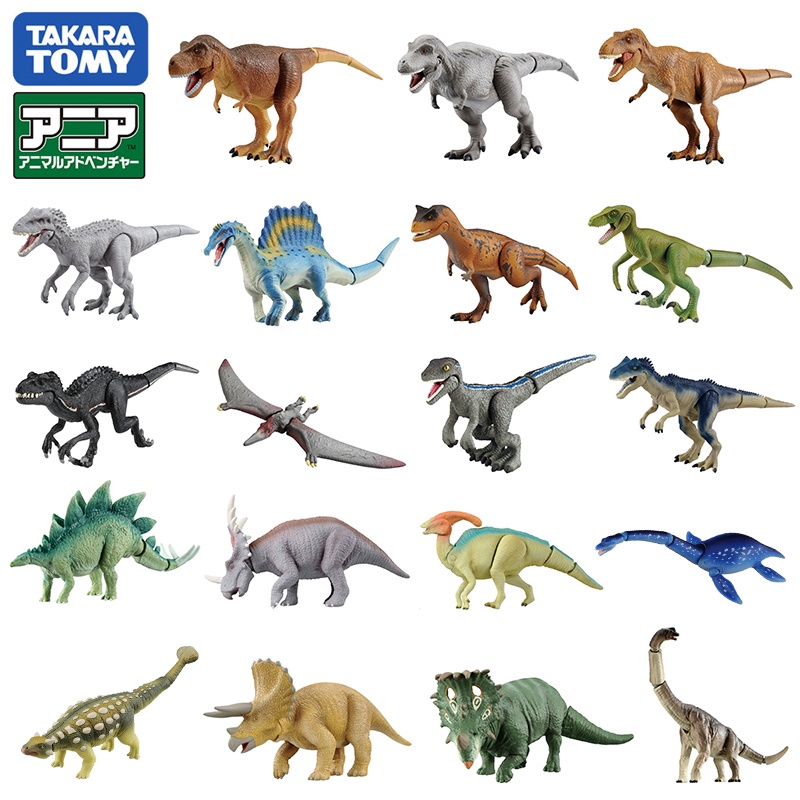 TAKARA TOMY ANIA Jurassic World Brachiosaurus Velociraptor Genuine ...