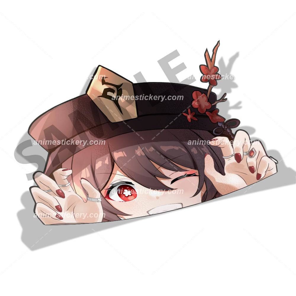 Genshin Impact | Hu Tao | Peeker - Peek - Anime Vinyl Stickers NEW ...
