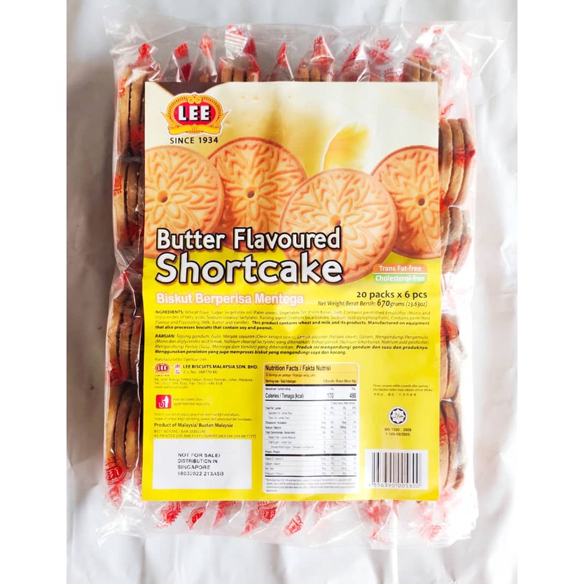 [FSC] Lee Biscuit Ekonomi Pack (ShortCake/Cream/Cracker) 510/810gm ...