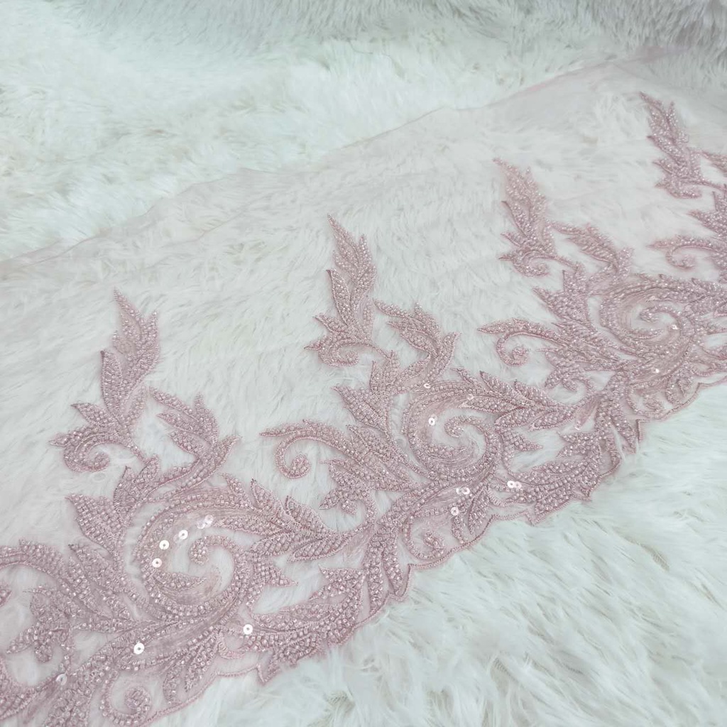Premium Border Lace/ Lace Baju/ Beaded Embroidery Lace Wedding Dress ...