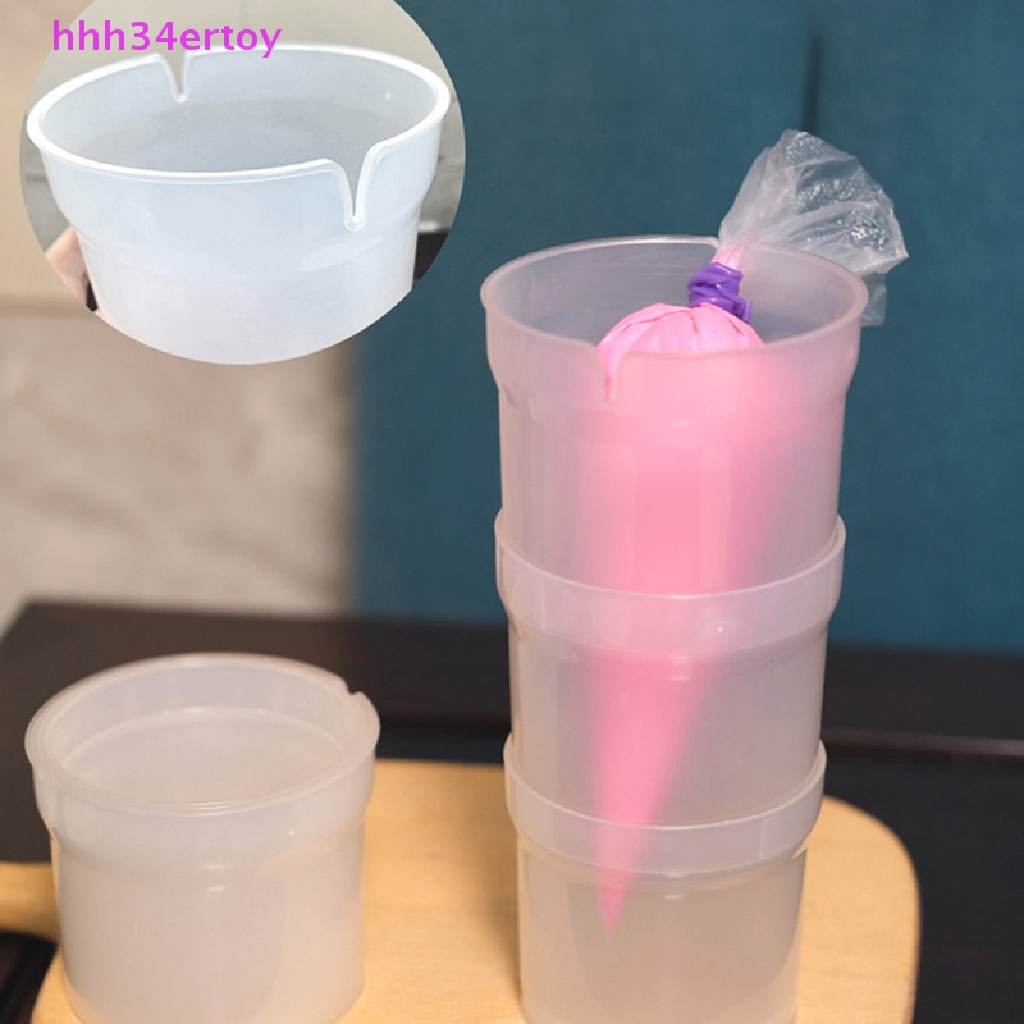 hhh34ertoy> Plastic Pastry Piping Holder Icing Piping Pouring Aid Moung ...