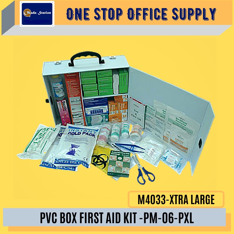 OKADA First Aid Kit PVC Box - PM-06-PXL / Peti Kecemasan / First Aid ...