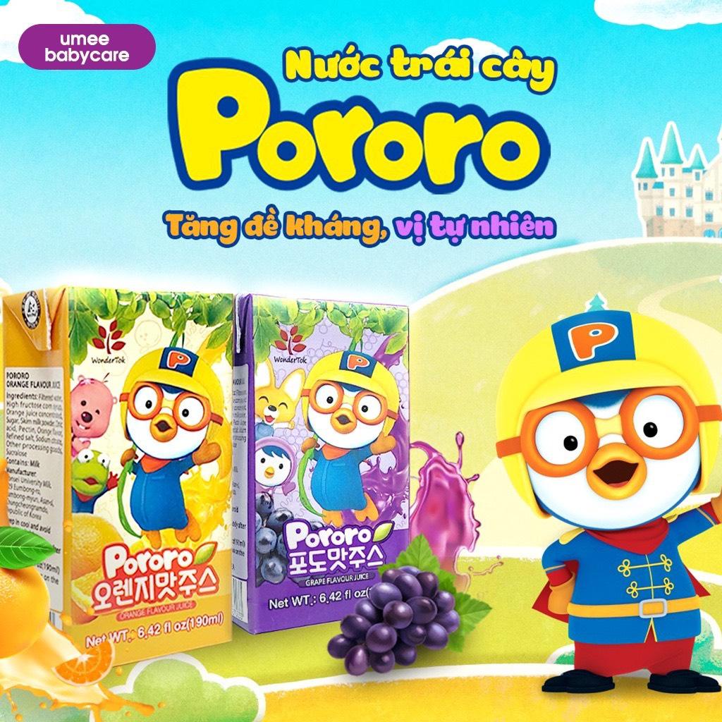 [December 2024]korean domestic Pororo fruit juice 190ml box | Shopee ...