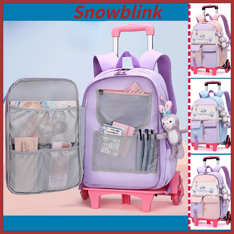 Cute School Bag for Kids Girl Student Rolling Backpacks Schoolbag 2 ...