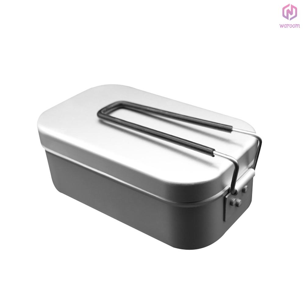 Portable Aluminum Alloy Lunch Box Outdoor Camping Picnic Travel Food ...