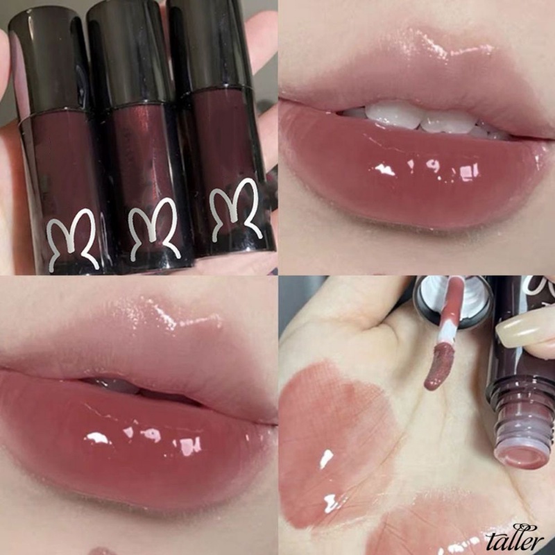 Women Cute Rabbit Mirror Water Gloss Lip Glaze Lipstick 7 Colors ...