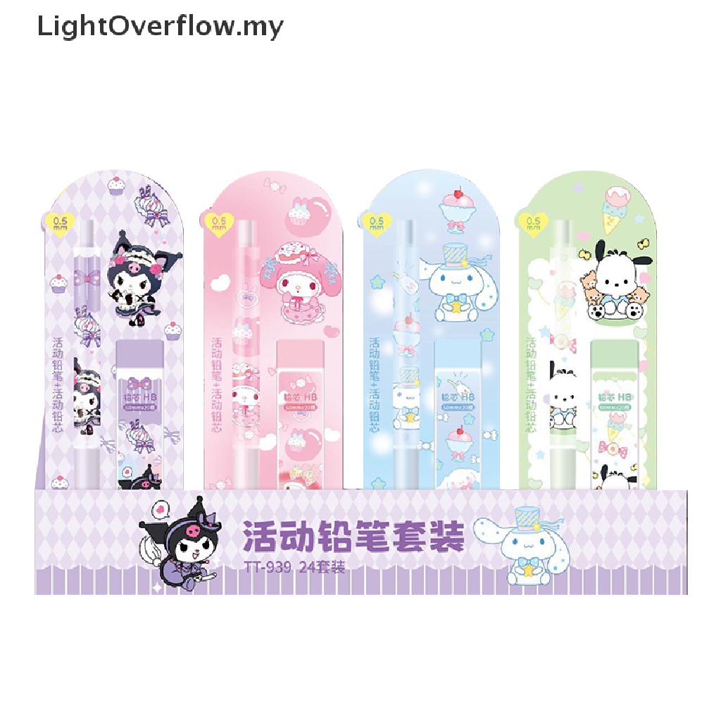 [LightOverflow] 1Set Kawaii Sanrio Pencil Set Mechanical Pencil Cartoon ...