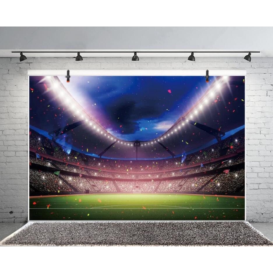 7x5ft Sports Stadium Photography Background Stadium Spotlight Sports ...