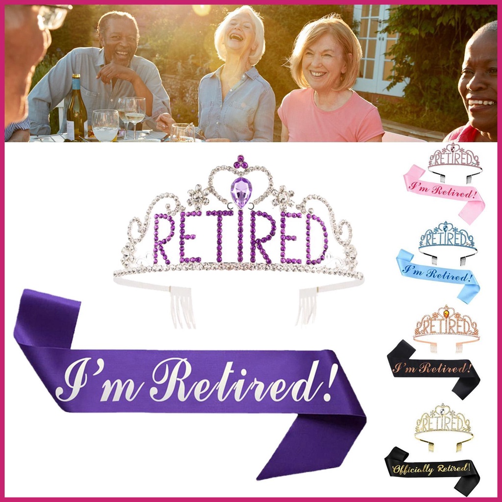 Rhinestone Tiara Retired Sash With Anti Slip Rhinestone Crown ...