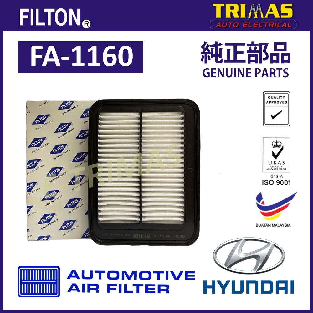 FILTON Air Filter Hyundai i10 2007-2017 Penapis Udara Angin Kereta FA ...