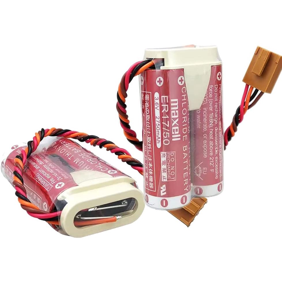 Malaysia Maxell ER17/50 3.6V 2750mah Robot 2pcs Battery Lithium Thionyl ...