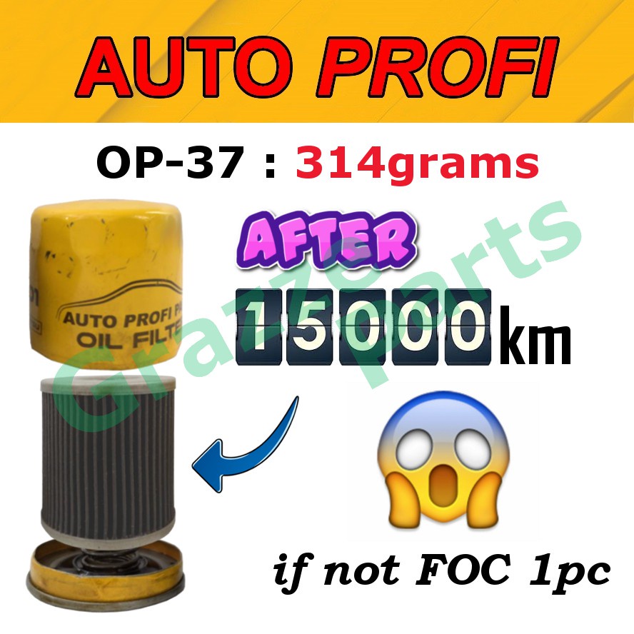 Auto Profi Engine Oil Filter OP-37 for Toyota Alphard MNH10 Camry MCV30 ...