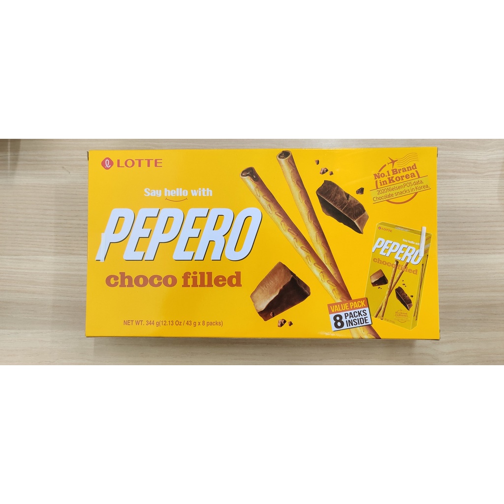 Lotte Pepero Choco Filled BIGPACK 256g (Made in Korea) | Shopee Malaysia