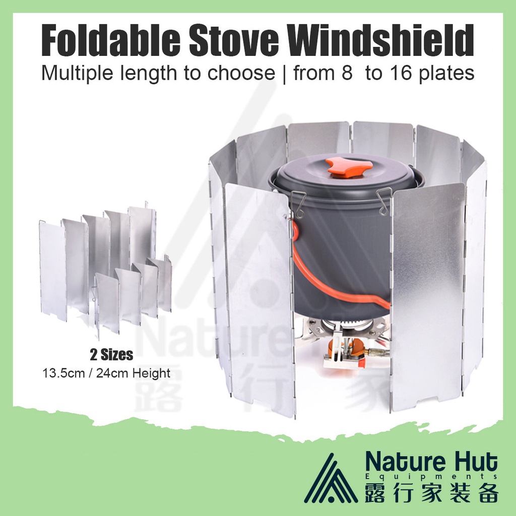 Foldable Stove Windshield Outdoor Camping Picnic Portable Windscreen ...