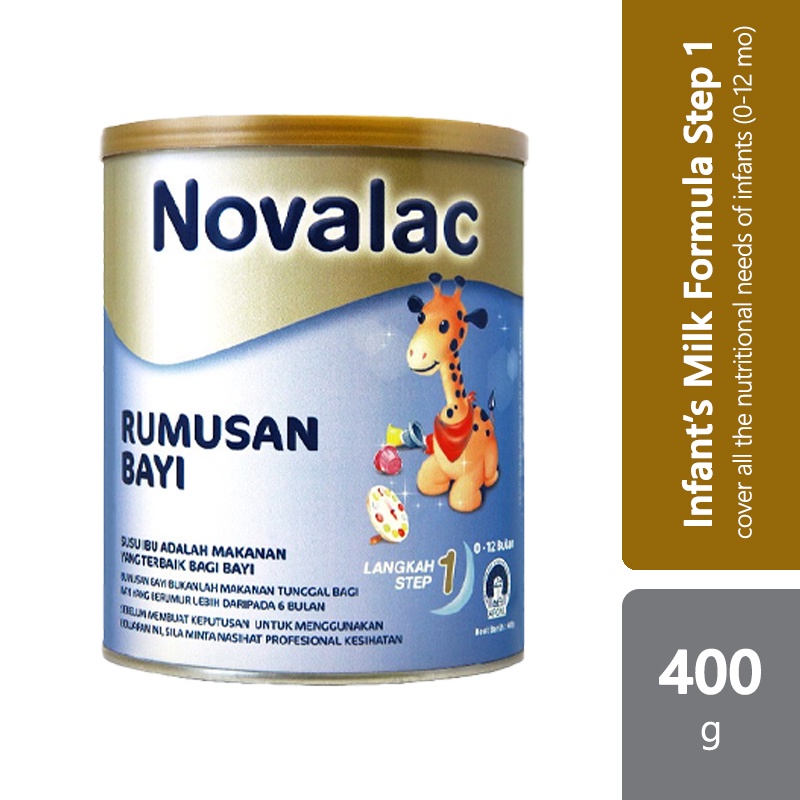 Novalac Infant’s Milk Formula Step 1 400g | For Age 0-12 Months ...