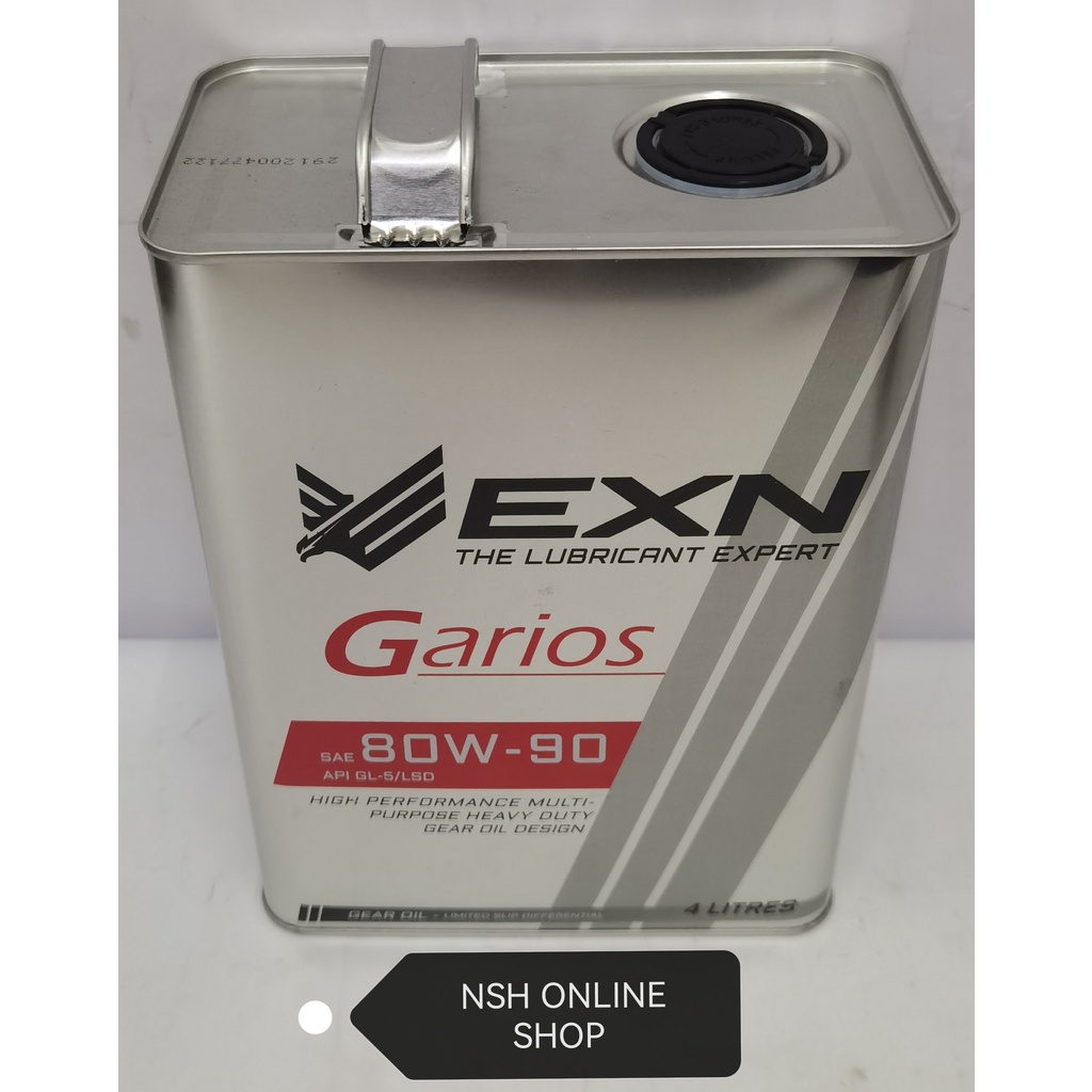 EXN Garios MTF 80W-90 API GL-5 LSD Gear Oil (4 Litre) | Shopee Malaysia