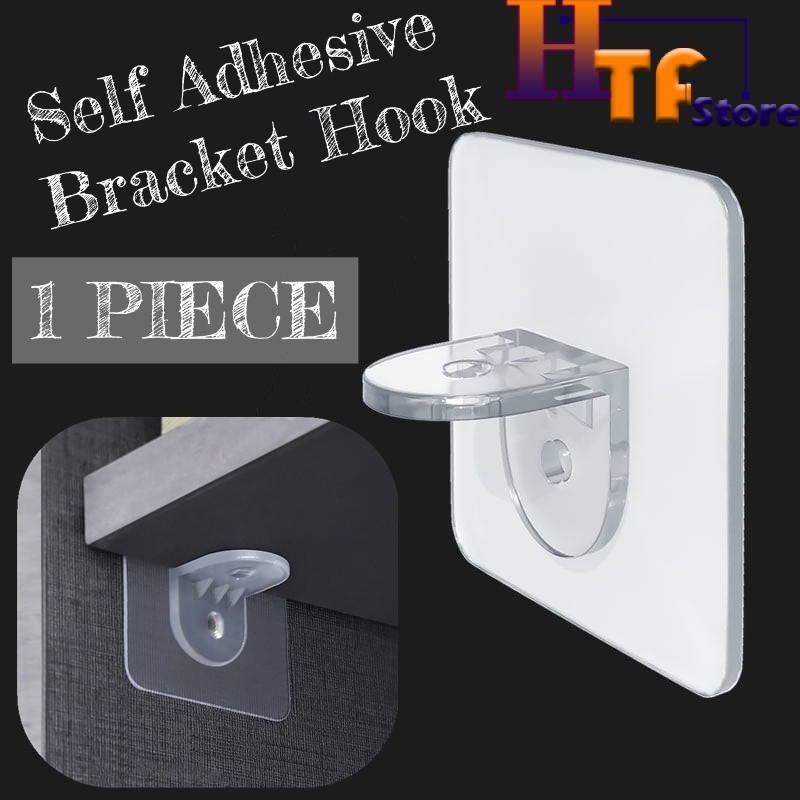 (1 pcs) Self Adhesive Bracket Hook Nail Free Multifunction Seamless ...