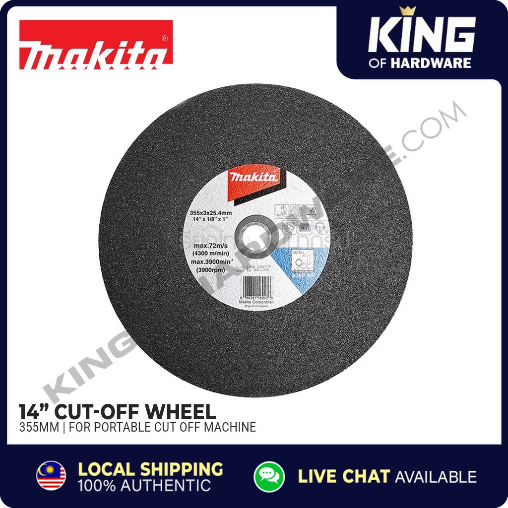 Makita 14" Metal Cutting Disc | 355 x 3 x 25.4mm |Mata Potong Besi ...