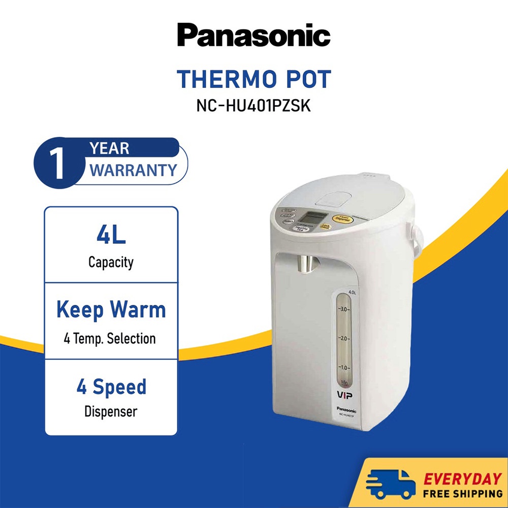 Panasonic Nc-Hu401P Thermo Pot 4.0L Save Energy Nc-Hu401Pzsk 4 Speed ...