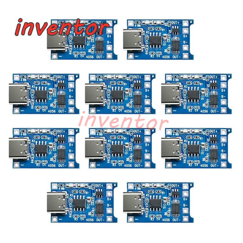 5pcs 10pcs Type-c Micro USB 5V 1A 18650 TP4056 Lithium Battery Charger ...