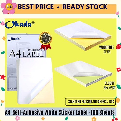 Local Ready Stock A4 Premium White Label 100's (Woodfree & Coated) / A4 ...