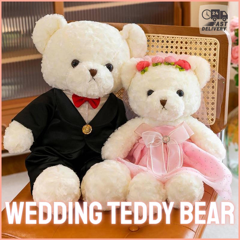 Wedding Teddy Bear / Wedding Doll / Love Wedding Bear Plush Toys Give ...
