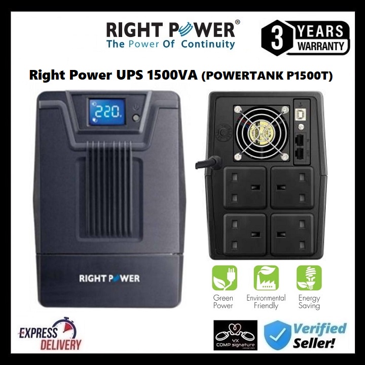 Right Power UPS 1500VA (POWERTANK P1500T) | Shopee Malaysia