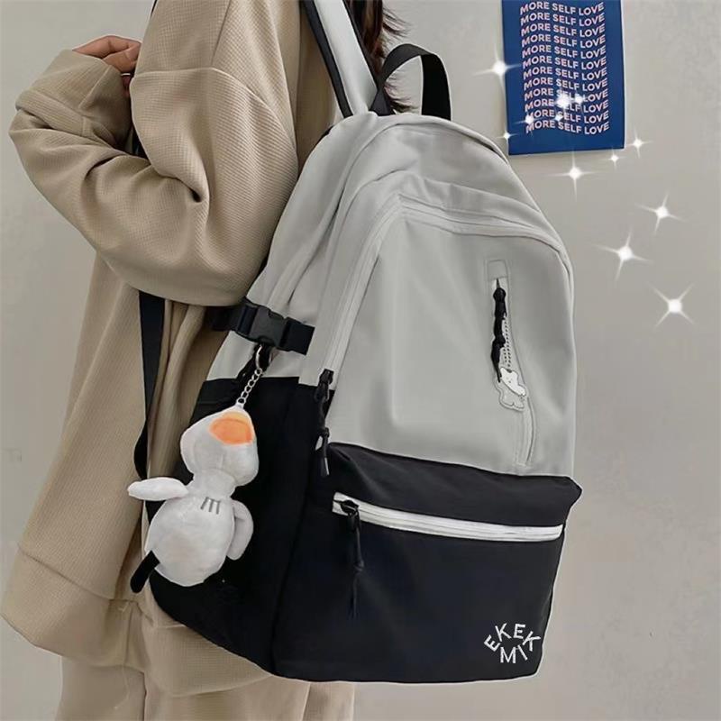 New Japan-South Korea Backpack Student Schoolbag Bi-color Large ...