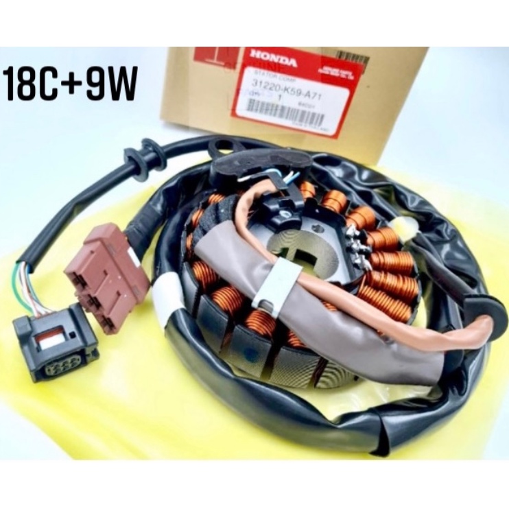HONDA VARIO 150 Vario150 MAGNET COIL 18 COIL 9 WIRE VTC TAA ORIGINAL ...