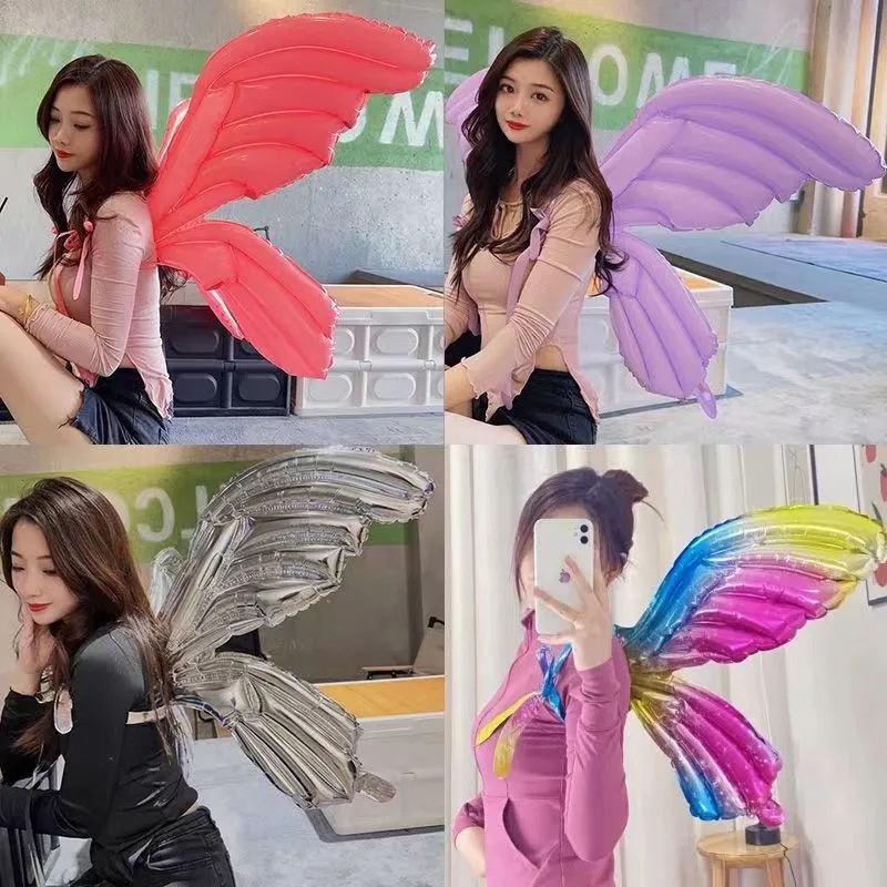 Macaron Color Butterfly Foil Balloon Butterfly Fairy Wing Balloons Wing ...