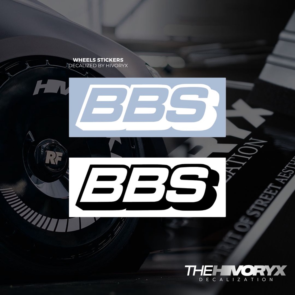 「BBS WHEELS」WHEELS SERIES CAR DECAL AUTOMOTIVE DIE-CUT VINYL STICKER ...