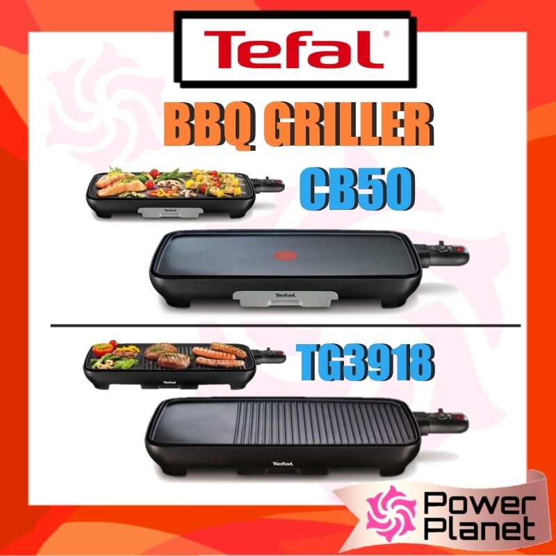 Tefal BBQ Griller CB50 ( CB503865 CB5038 ) / TG3918 Ultra Compact Successor TableTop Barbeque ...