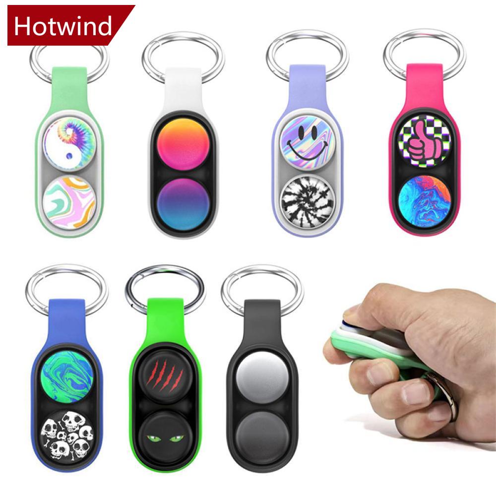 HOTWIND Novel Pop Puck Fidget Toys Hand Spinner Poppuck Funny Anti ...
