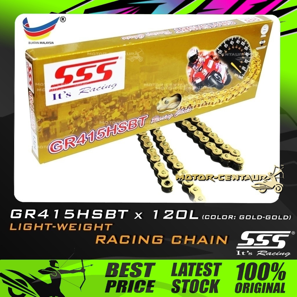 RANTAI SSS GOLD RACING CHAIN GR415HSBT X 120L GR 415HSBT | Shopee Malaysia