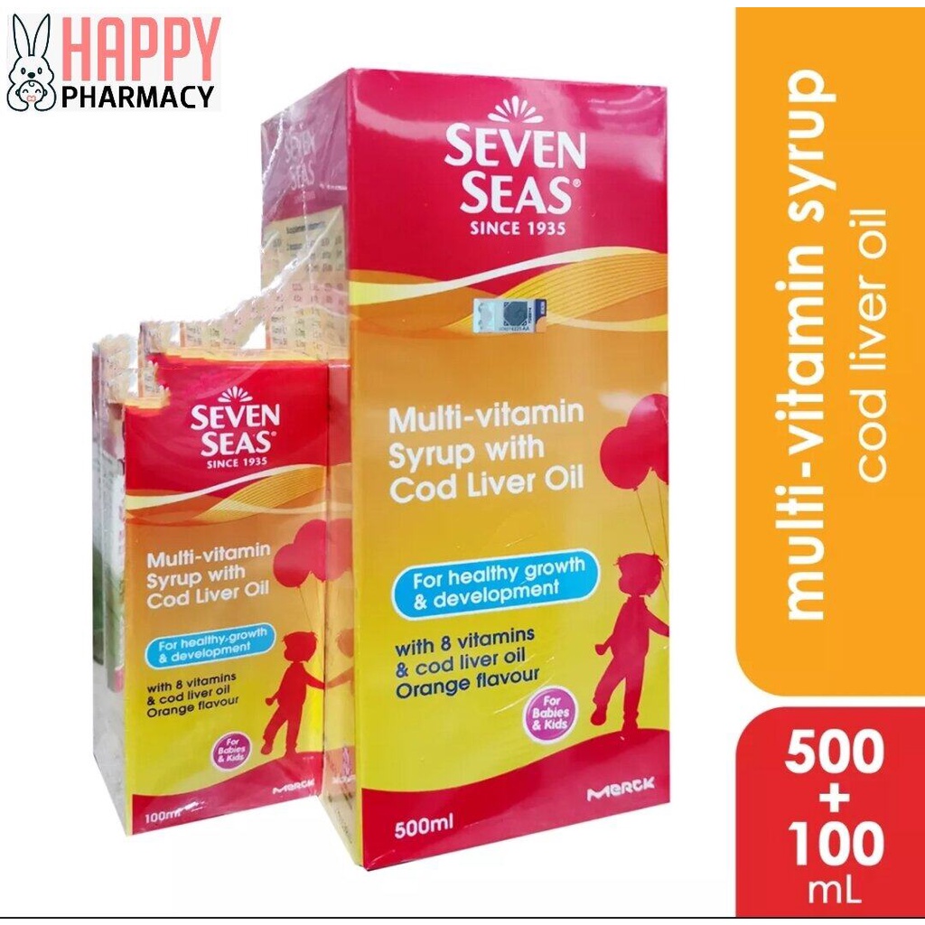 SEVEN SEAS MULTIVITAMIN SYRUP (500ML FREE 100ML) SEVENSEAS MVT SYRUP ...