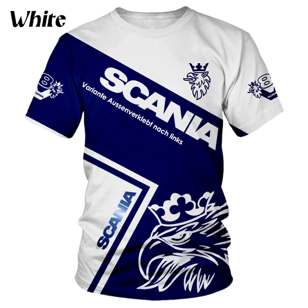 NEW Scania Summer T-Shirt Casual Fashion Sports 3D Printing T-Shirt Men ...