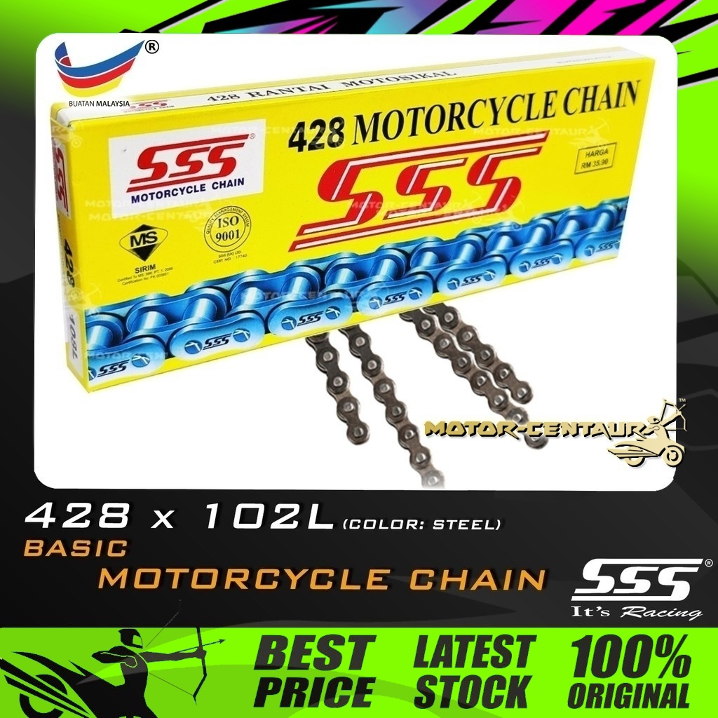 RANTAI SSS CHAIN 428 X 102L | Shopee Malaysia