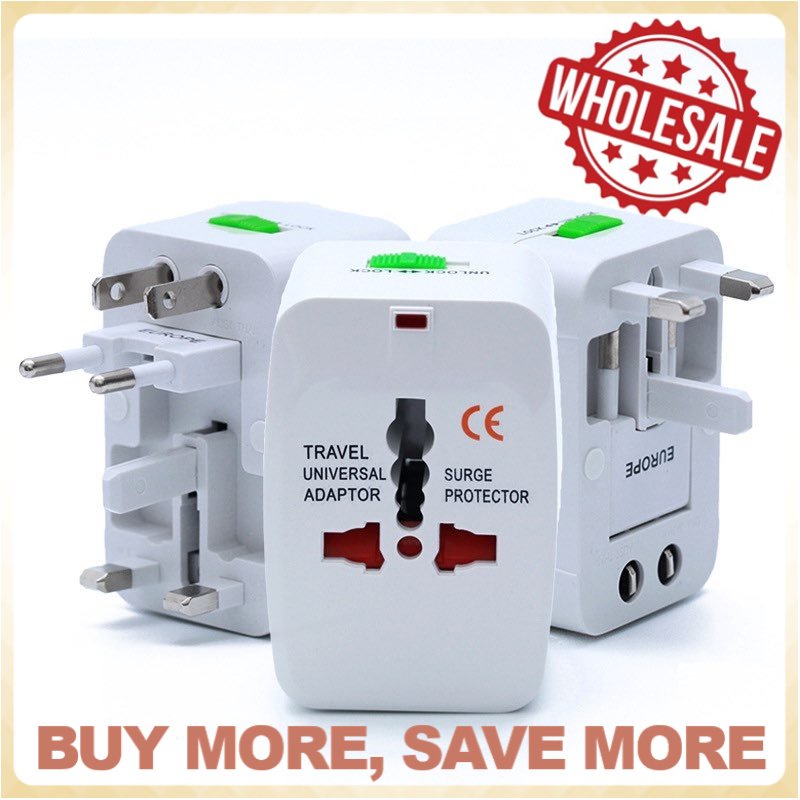 [Ready Stock] Universal Travel Adapter Plug All In One International Worldwide Travel Adaptor ...