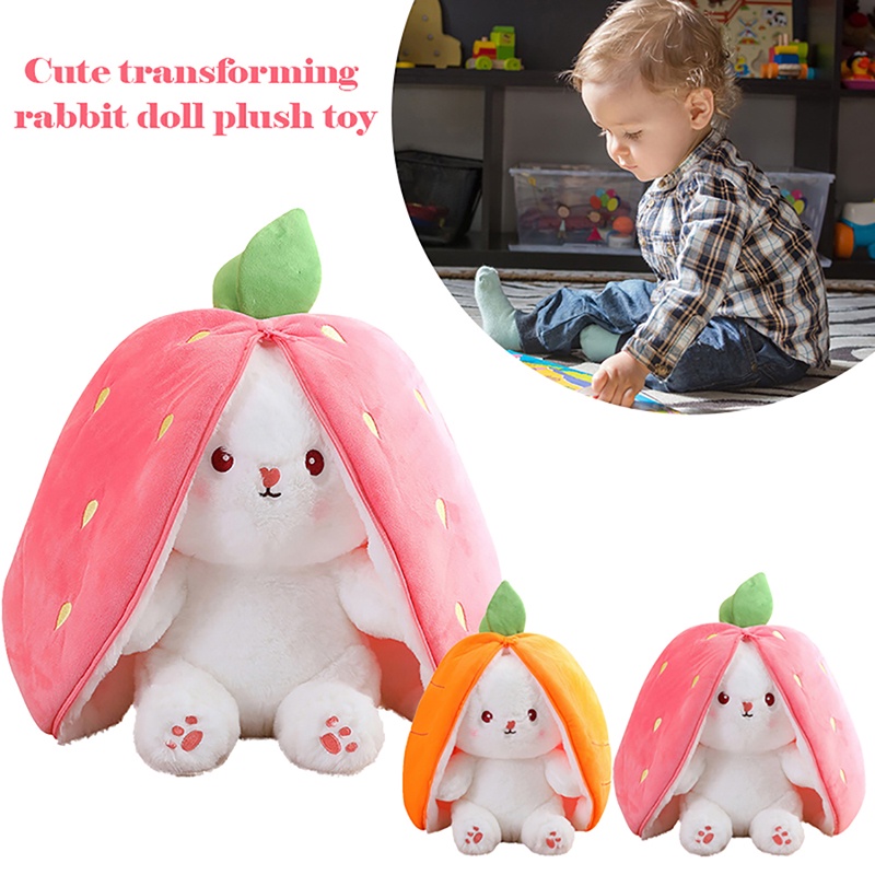 18cm Rabbit Transformation Doll Influencer Plush Toy Cute Fruit ...