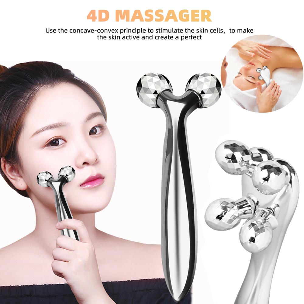 Face-lift Roller 3D Roller Massager Y Shape 360 Rotate Thin Face Body ...