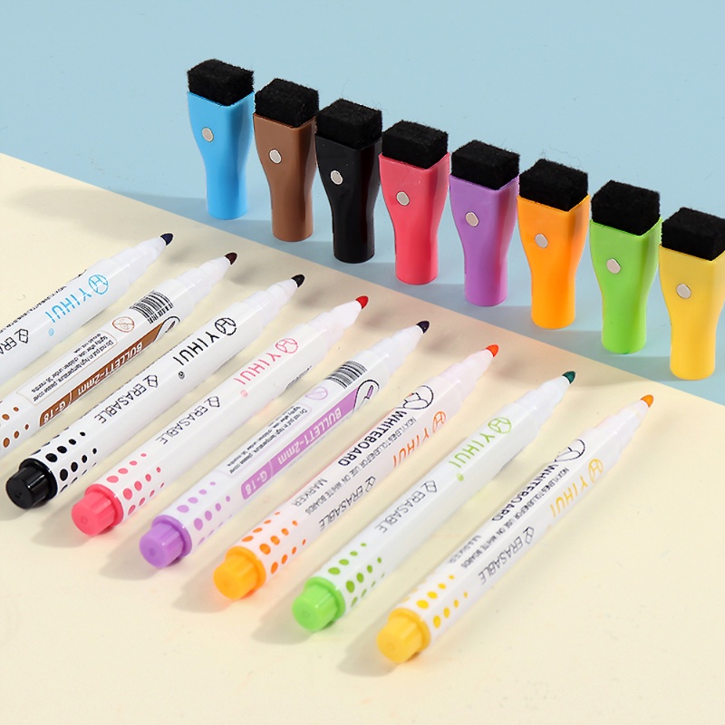 Erasable Water-Based Pen Color Whiteboard Pen School Teacher Writing ...