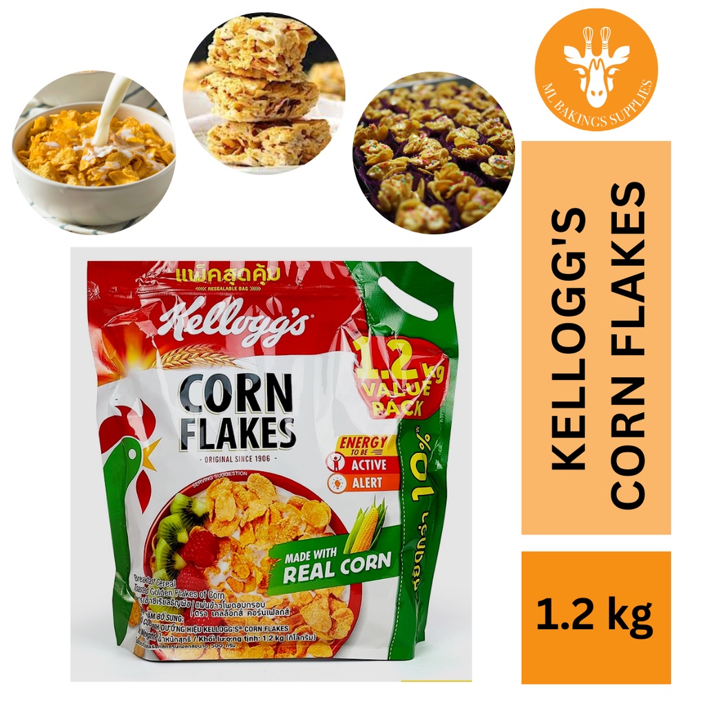 Kellogg's Corn Flakes 1.2kg [VALUE PACK] CornFlake Cereals kellogs 1.2kg KELLOGGS | Shopee Malaysia